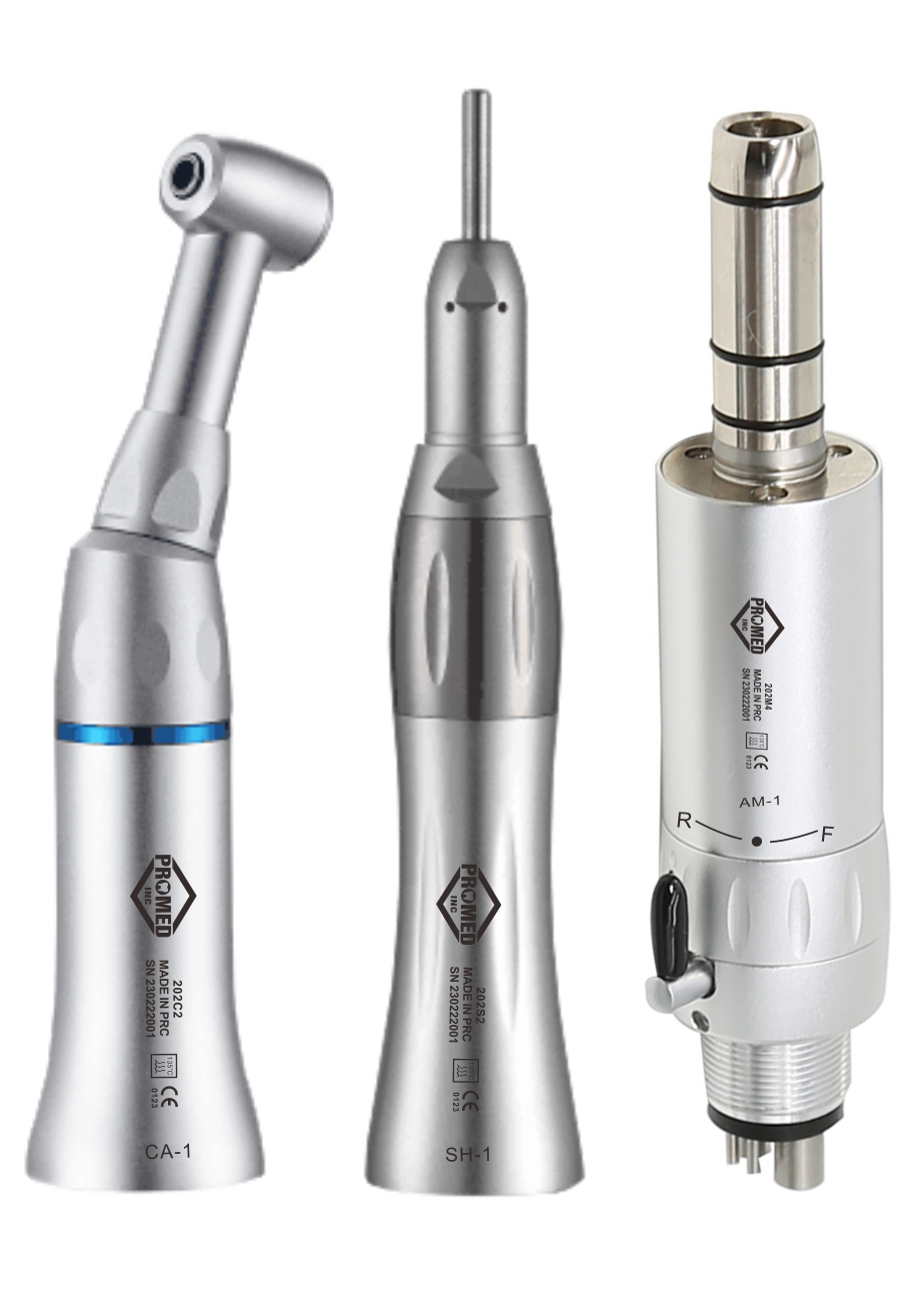 External Spray Low Speed Handpiece Set, Push Button - 普优美医疗promed dental