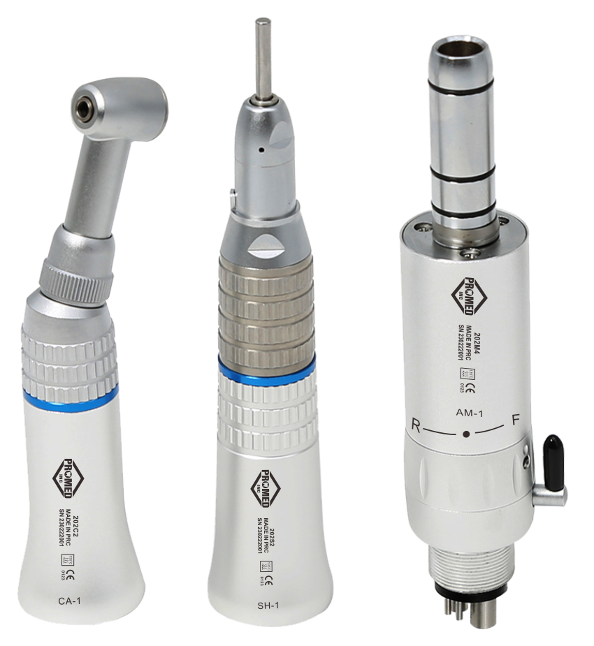 External Spray Low Speed Handpiece Set, Push Button - 普优美医疗promed dental