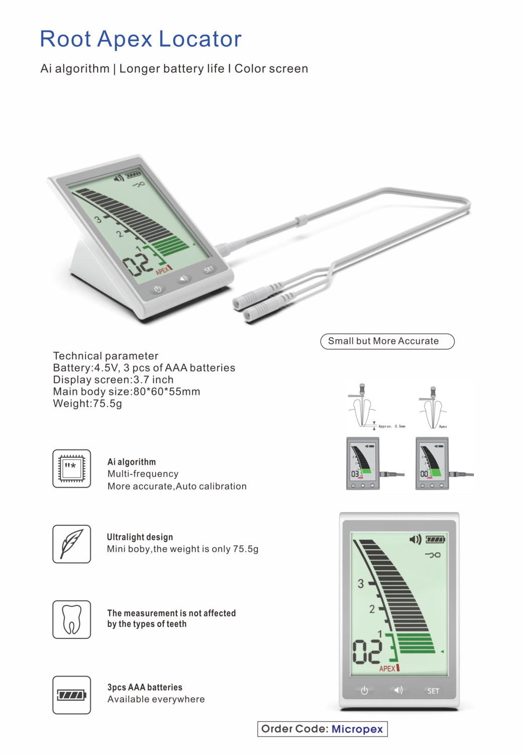 Root Apex Locator(Micropex) - 普优美医疗promed dental
