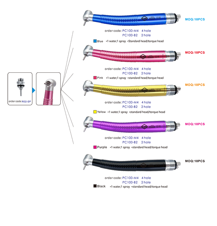 Color Handpiece-Pink - 普优美医疗promed dental